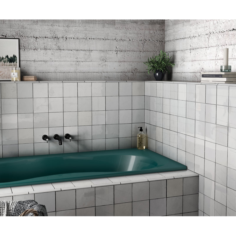 Cloe 5 X 5 Ceramic Mosaic Tile In White Allmodern